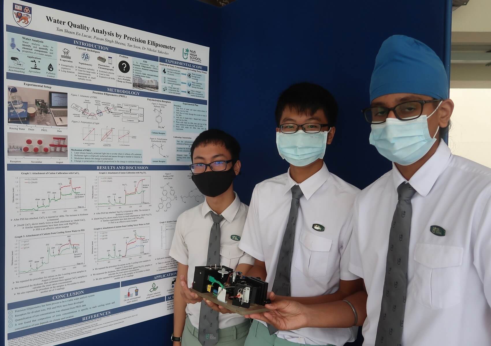 Lucas Tan Shaen En, Pavan Singh Sheena and Tan Soon, NUS High School ...