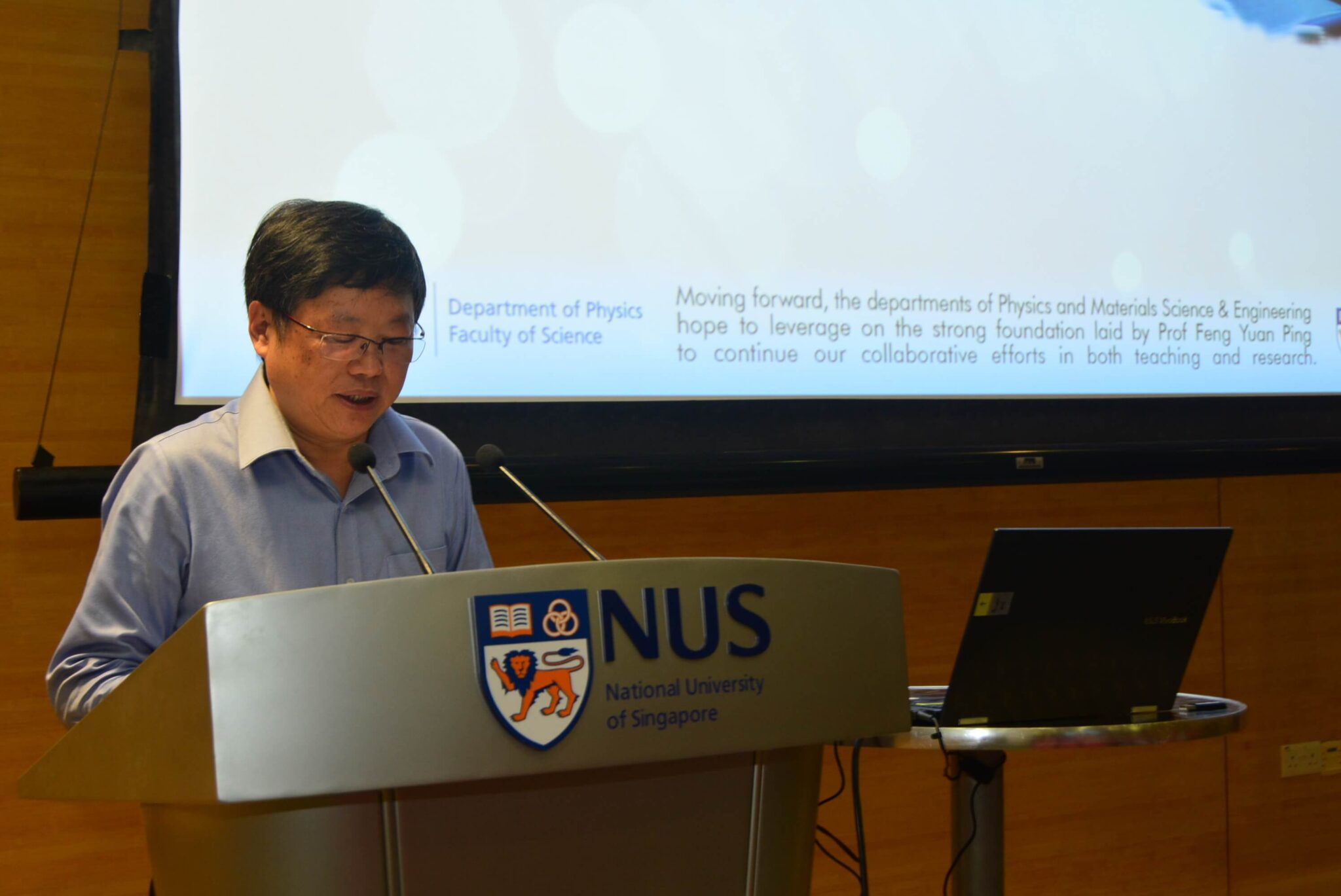 Celebrating Prof Feng’s Career at NUS | NUS Physics