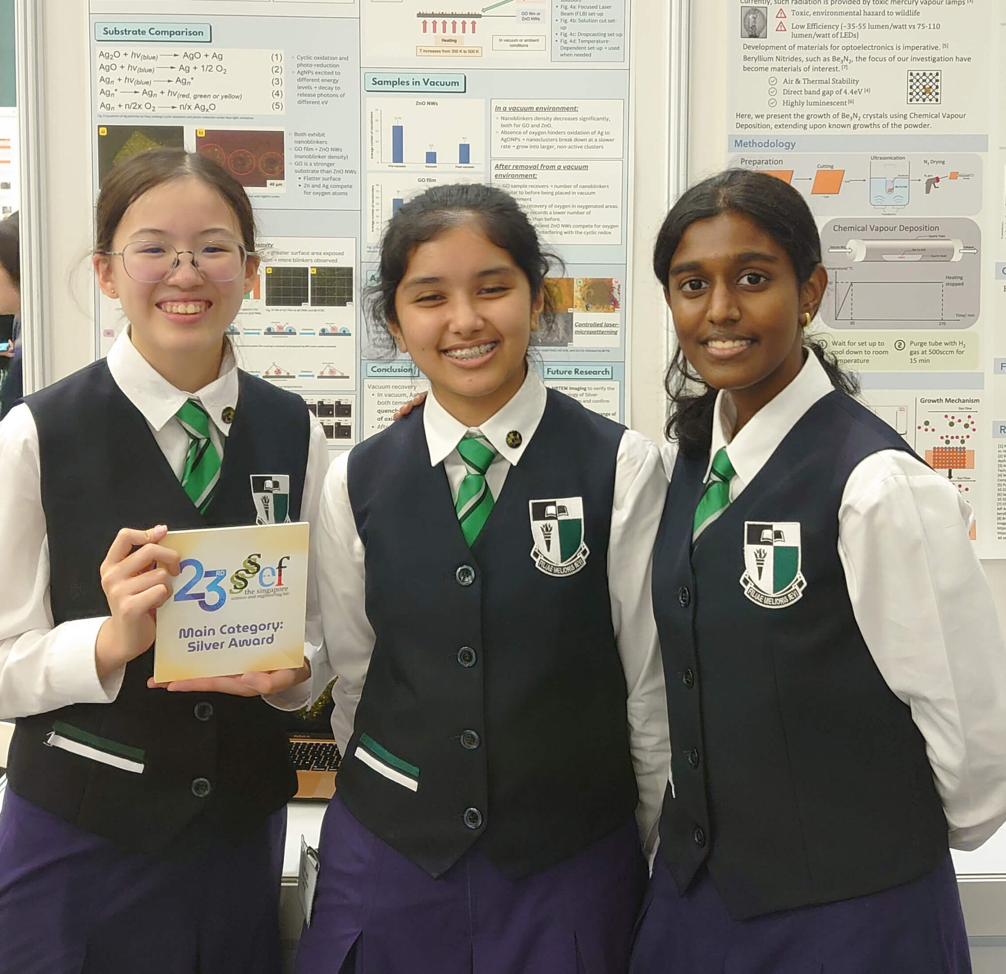 Nainika Gupta Rachel Goh Rui En Abhineshwari Narayanan Raffles Girls ...